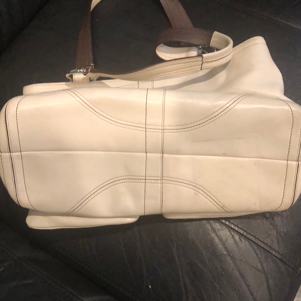 Coach Ivory Leather Tote - Gem